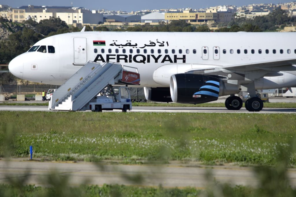 MALTA-VALLETTA-HIJACKED LIBYAN PLANE
