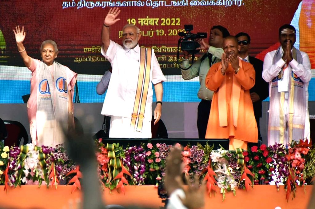 Varanasi : PM Modi during the inauguration of Kashi-Tamil Sangamam