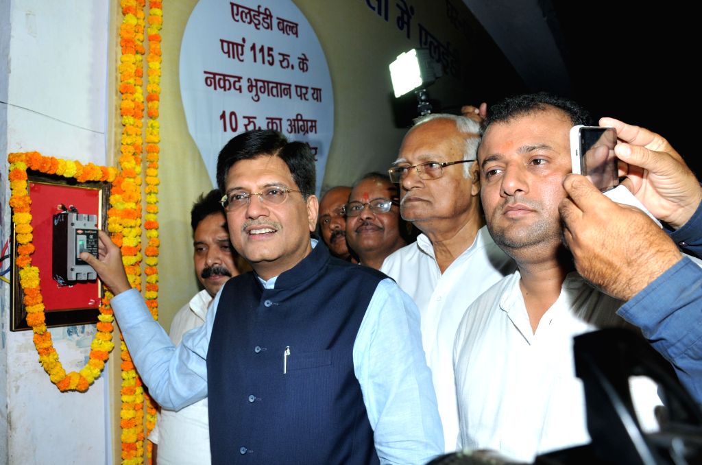 Piysuh Goyal inaugurates LED lights at Assi Ghat