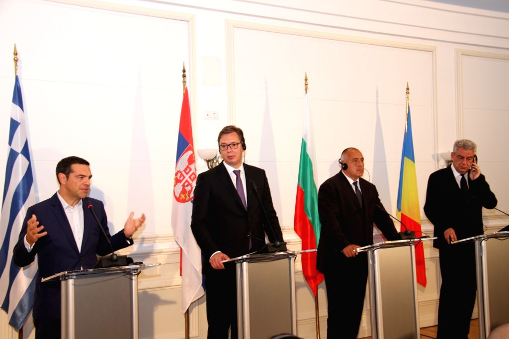 BULGARIA-VARNA-LEADERS OF 4 BALKAN COUNTRIES-MEETING
