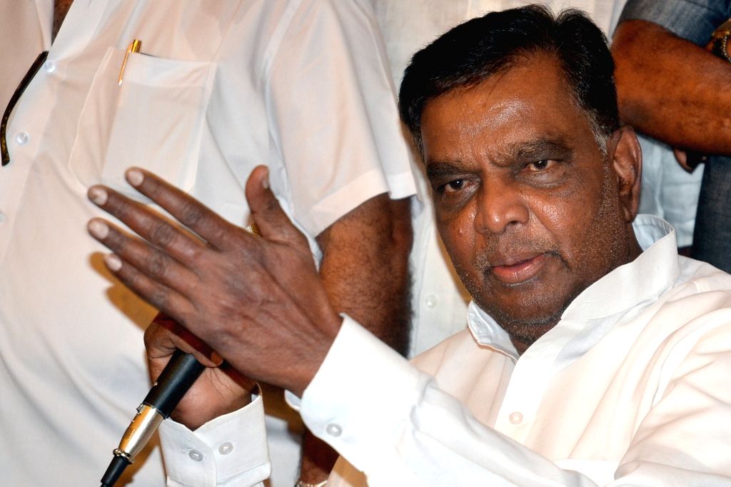 Congress leader Srinivas Prasad's press conference