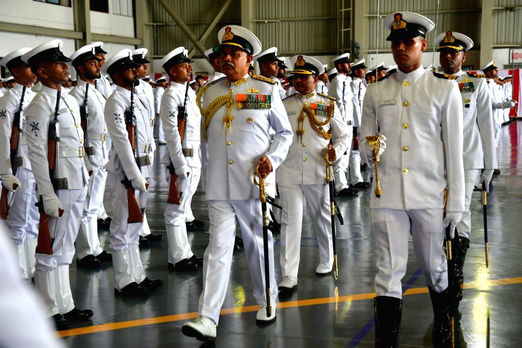 : Mumbai: Vice Admiral Ajendra Bahadur Singh, FOC-in-C (West) receives ...