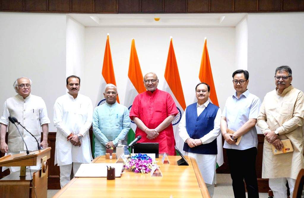 Vice President administers oath to Rajya Sabha MP Neeraj Dangi