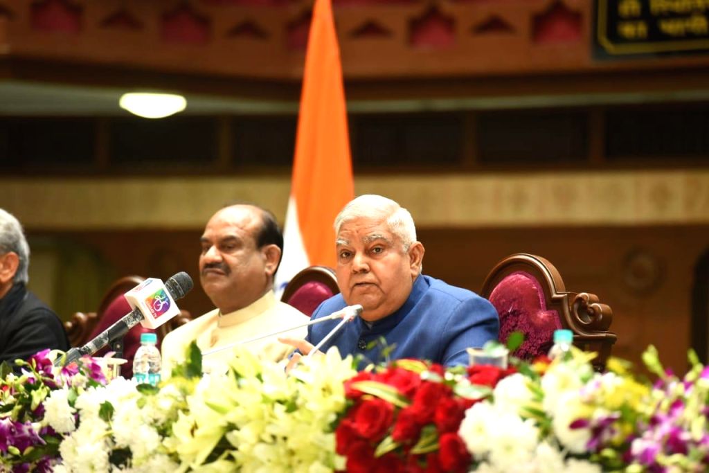 Free Photo : Vice President and Chairman of Rajya Sabha Jagdeep Dhankhar.