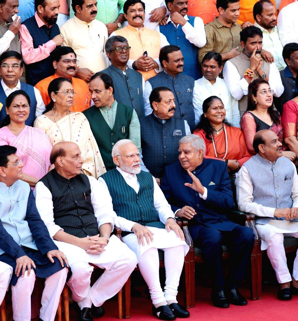 Vice President Jagdeep Dhankhar, Prime Minister Narendra Modi and other ...