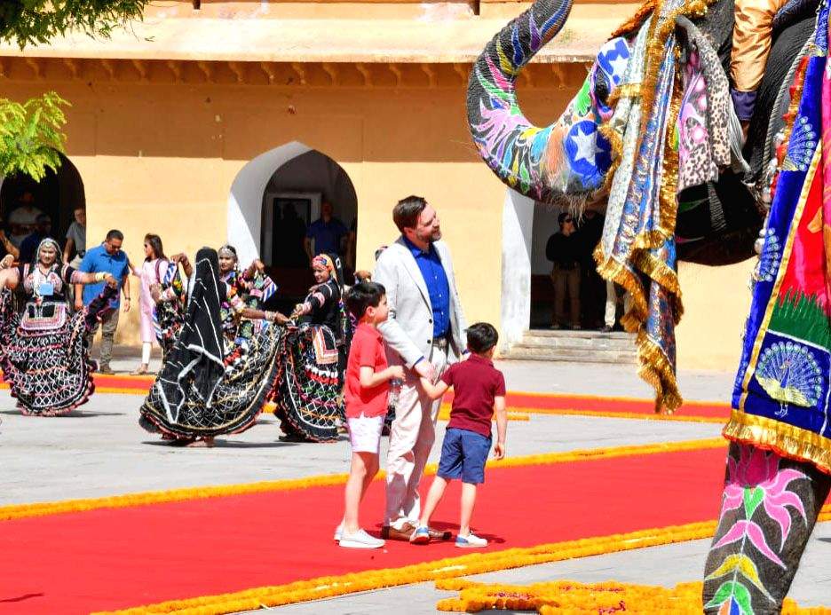 Vice President JD Vance, along with family in Rajasthan