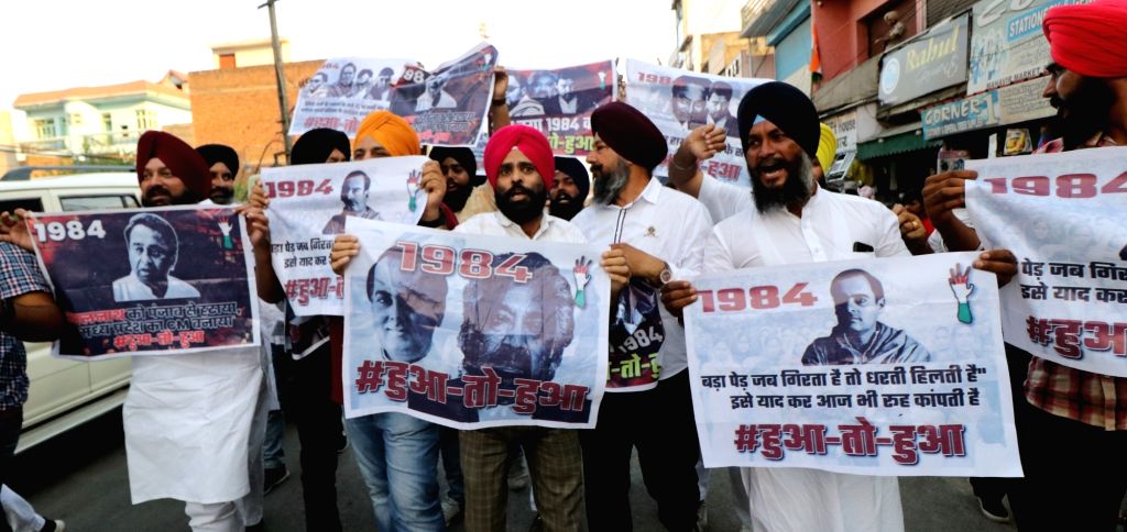 Pathankot (Punjab): 1984 Anti-Sikh riots victims protest against ...
