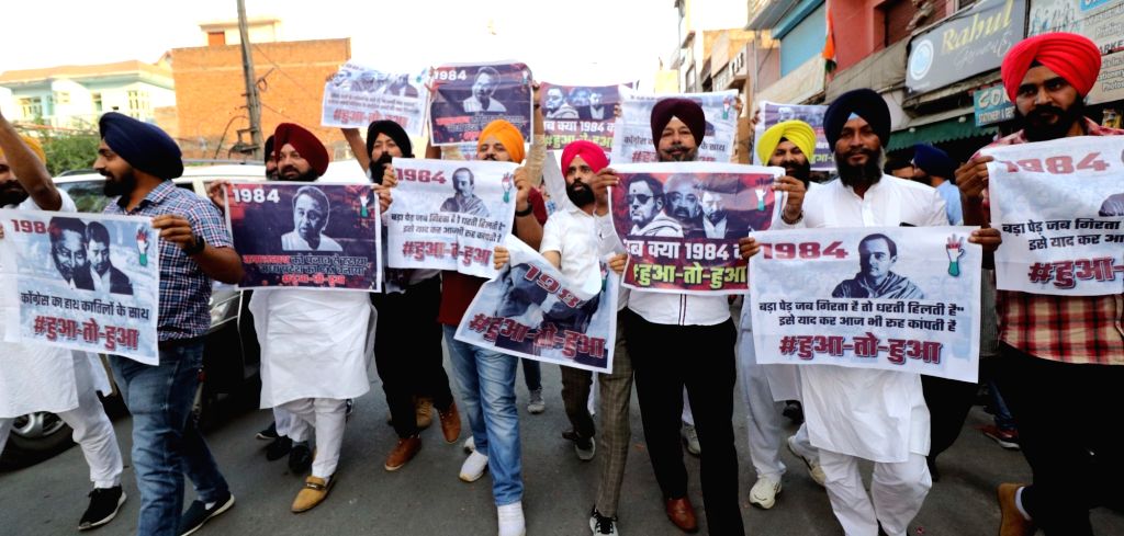 Pathankot (Punjab): 1984 Anti-Sikh riots victims protest against ...