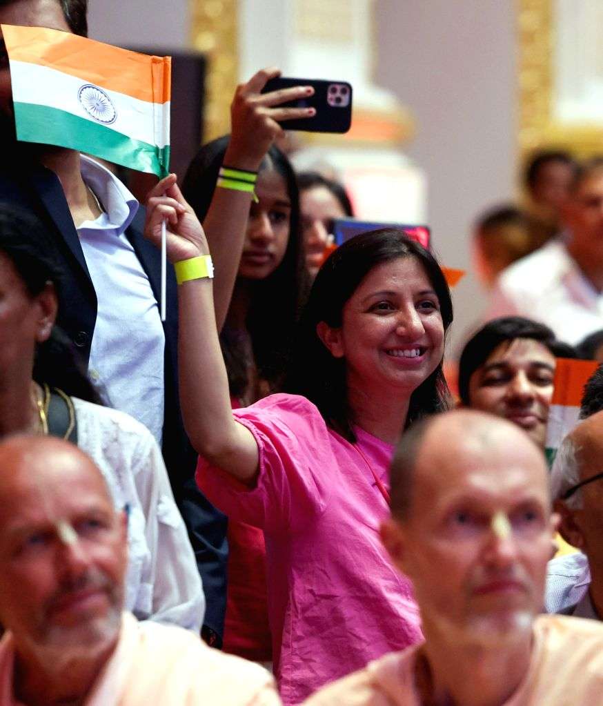 Vienna [Austria]: People of Indian Community gather to meet Prime ...
