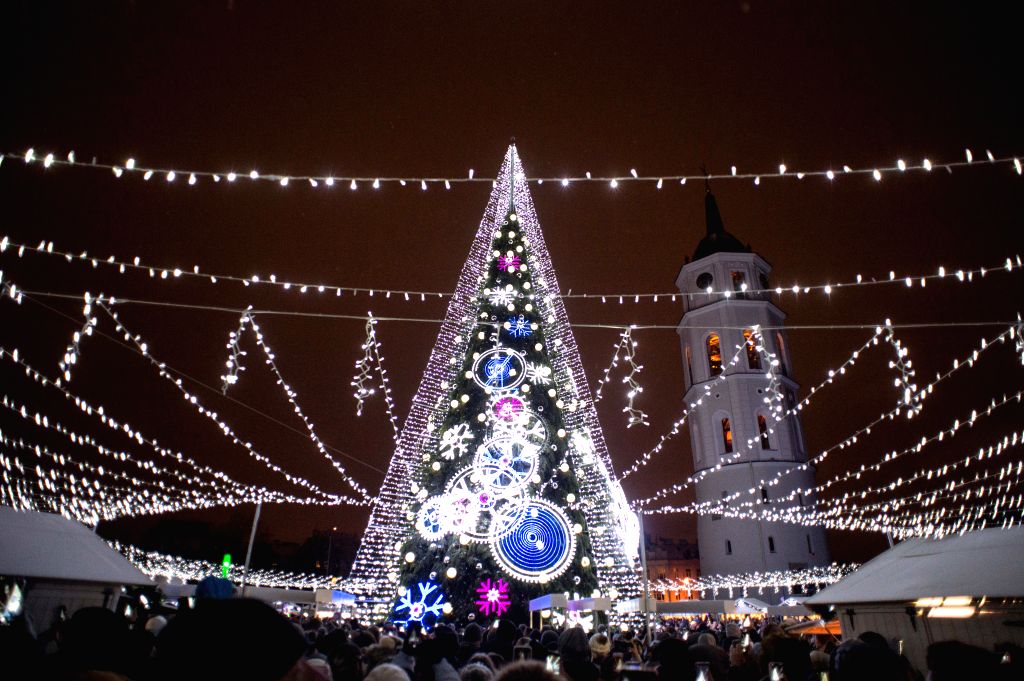 LITHUANIA-VILNIUS-CHRISTMAS TREE-LIGHTING