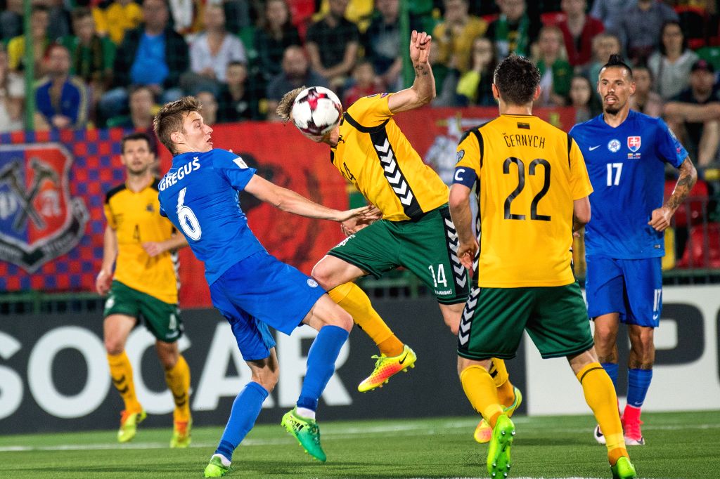 LITHUANIA-VILNIUS-WORLD CUP QUALIFIER-LITHUANIA VS SLOVAKIA