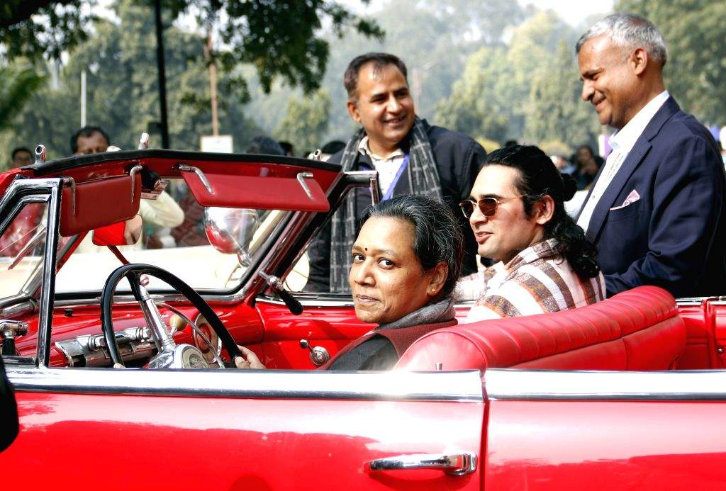 Vintage Drive for Voter Awareness ahead of Delhi Assembly Elections