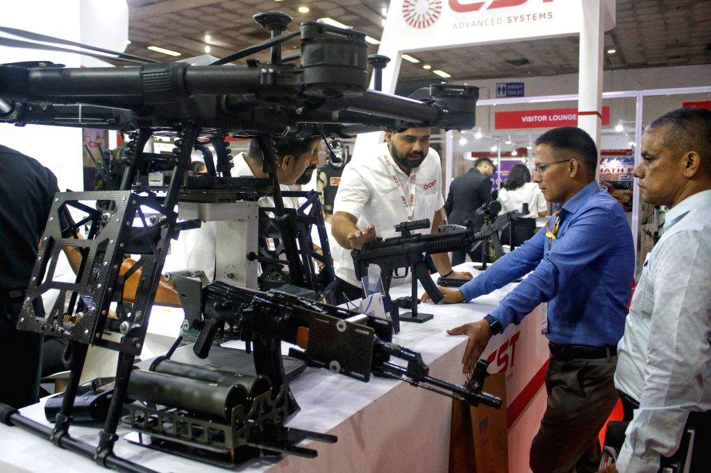 Visitors during International police Expo 2024 and Drone International ...