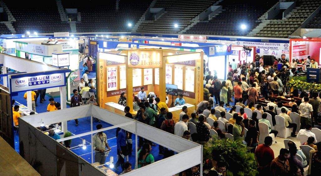 Visitors visit the Educational Interface 2024 event held at Netaji ...