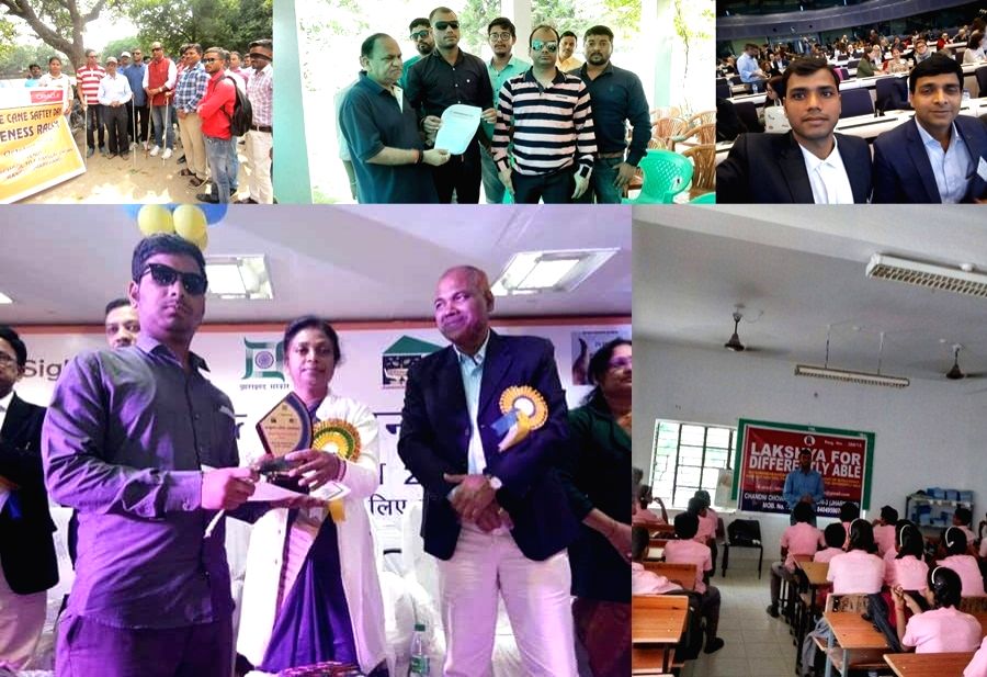 Free Photo :Visually impaired rly official lights up lives of the ...