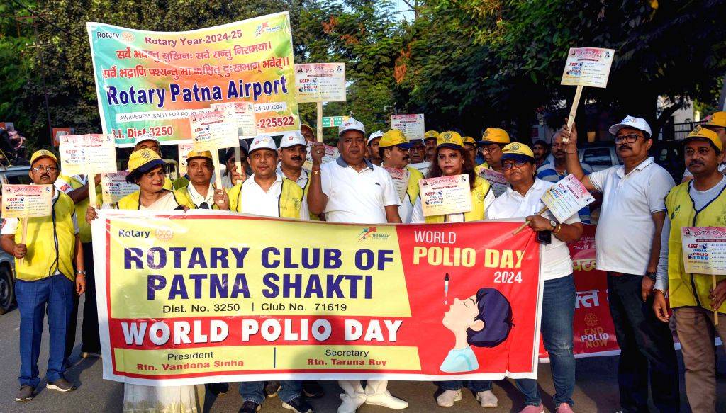 Volunteers Join World Polio Day Rally