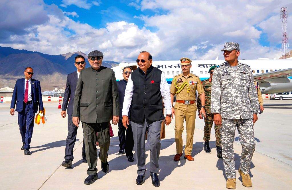 VP C.P. Radhakrishnan arrives in Leh