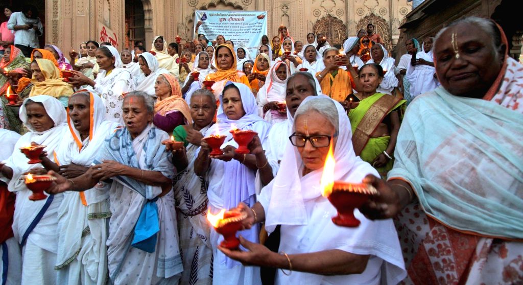 Widows join five-day Diwali festivities in 'Sri Krishna land'