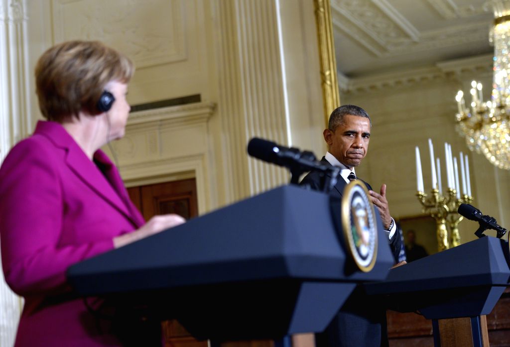 U.S.-WASHINGTON D.C.-OBAMA-GERMANY-MERKEL-UKRAINE CRISIS
