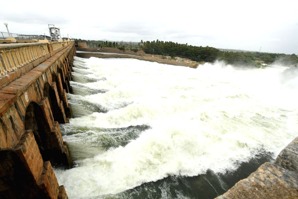Water gets released from Krishnaraja Sagar reservoir