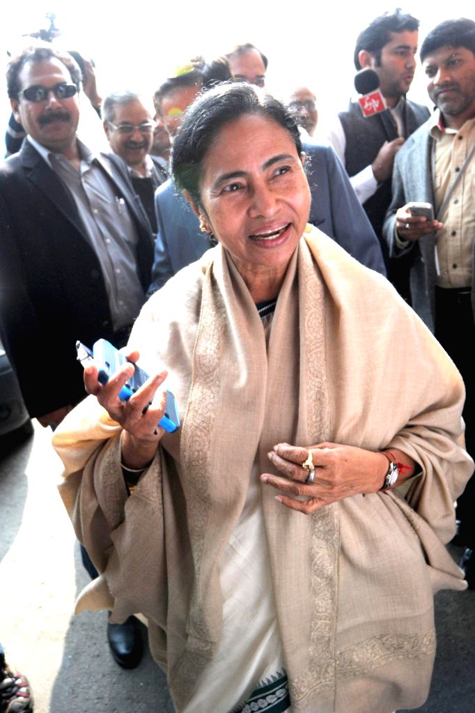 Mamata Banerjee arrives at the Parliament