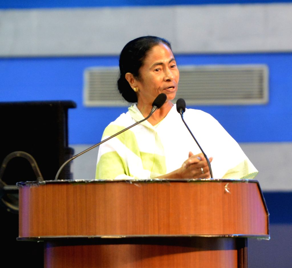 Mamata Banerjee during felicitation programme