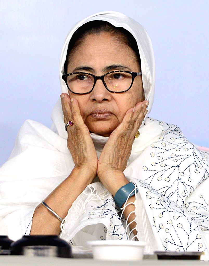 West Bengal Chief Minister Mamata Banerjee at an 'Iftar' party