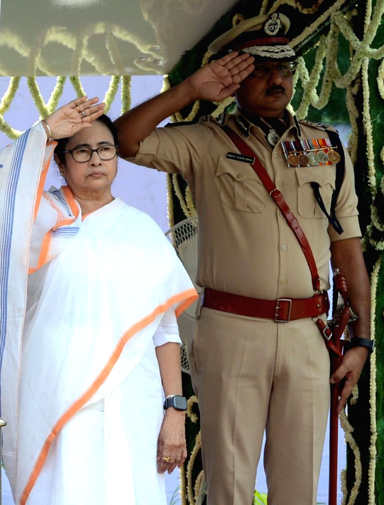 West Bengal Chief Minister Mamata Banerjee during the 77th Independence ...