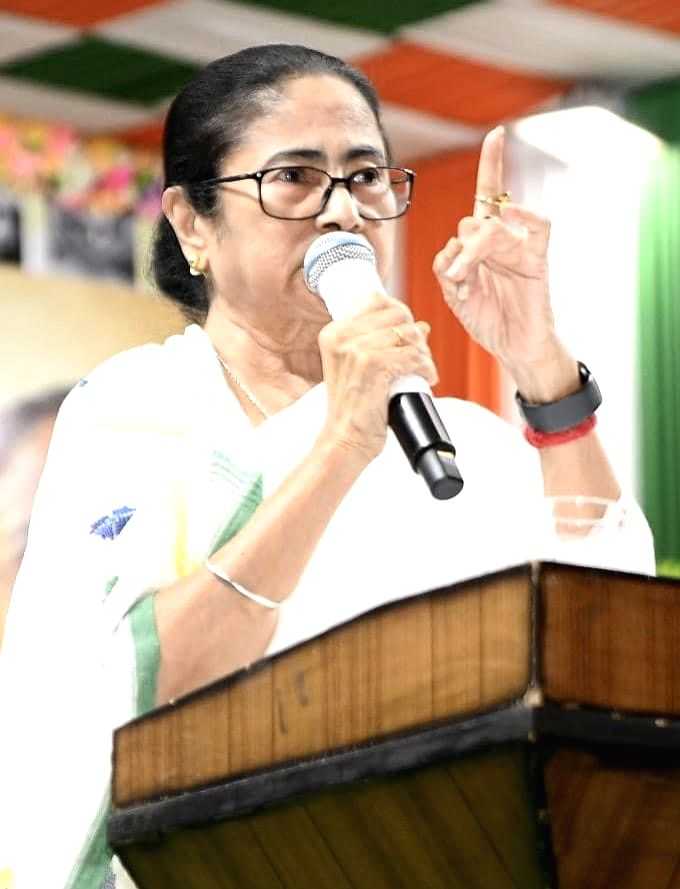 West Bengal Chief Minister Mamata Banerjee during a program organised ...