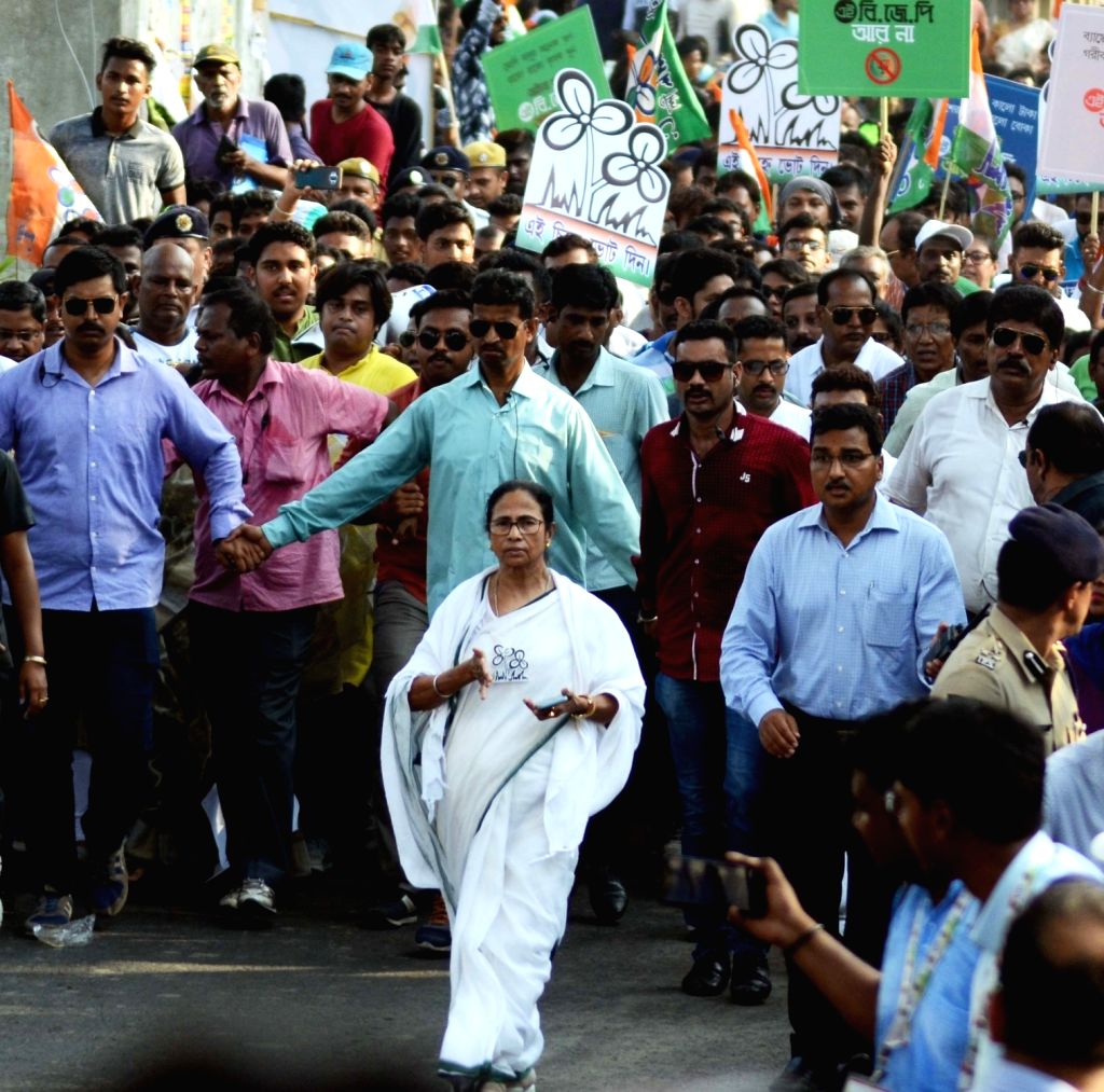 Mamata Banerjee during election campaign