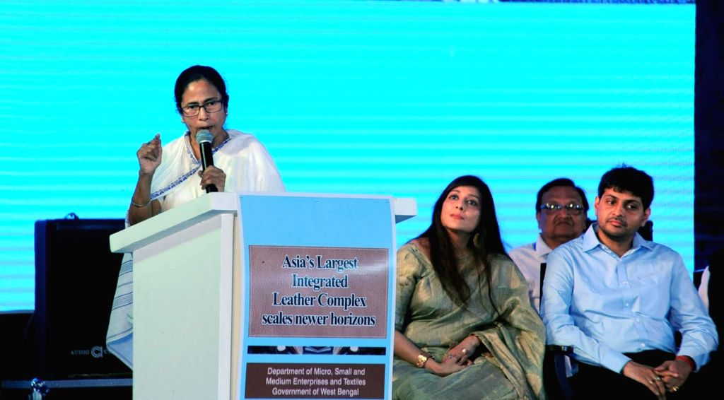 WB CM lays foundation stone for Calcutta Leather Complex