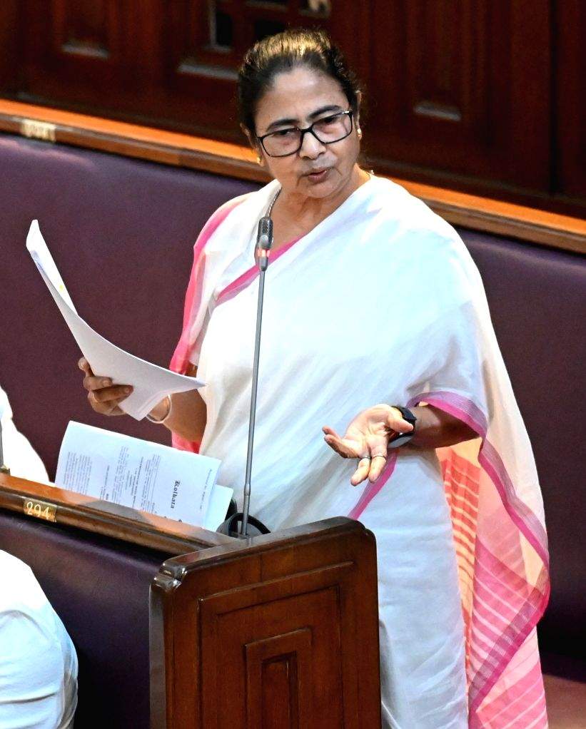 West Bengal Chief Minister Mamata Banerjee speaks during the West ...