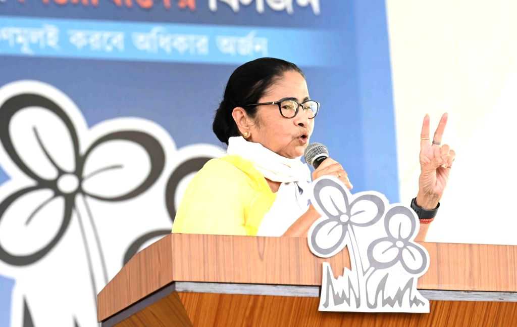 West Medinipur: West Bengal Chief Minister Mamata Banerjee during an ...