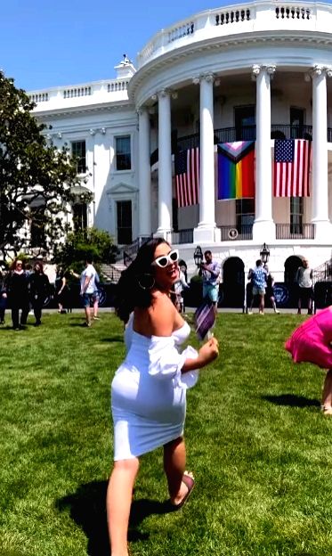 Free Photo : WH bans 3 guests after topless Pride party video