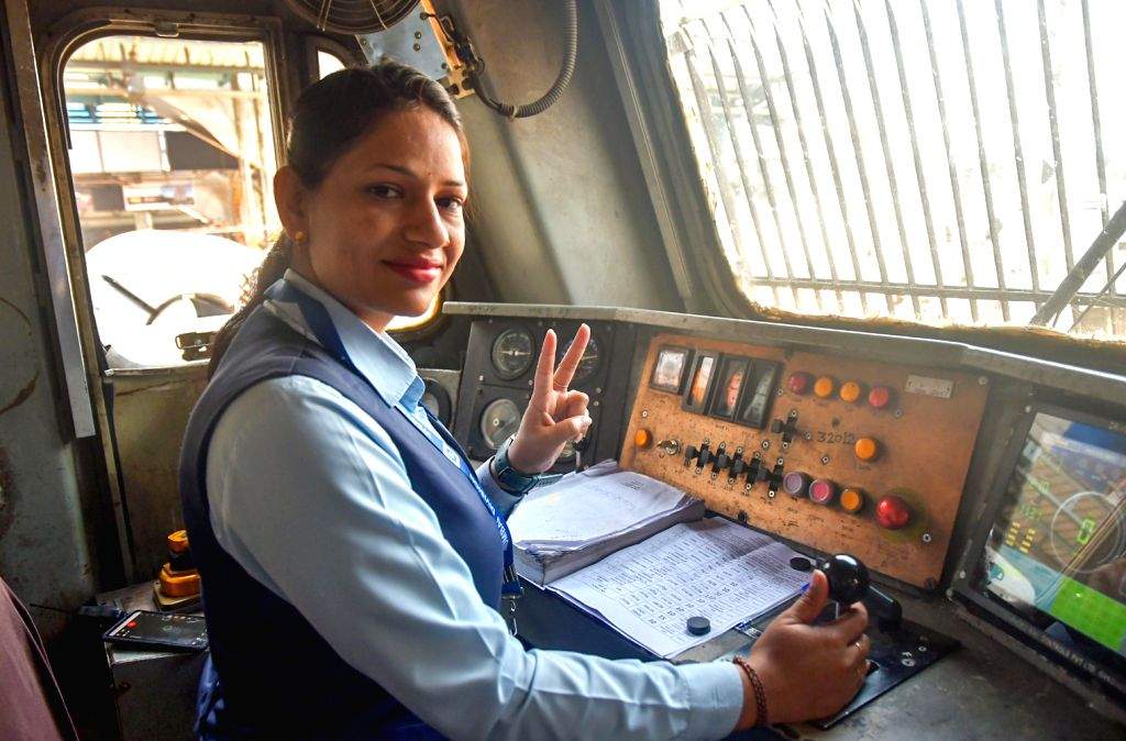 Women Crew Operates Goods Train on International Women's Day