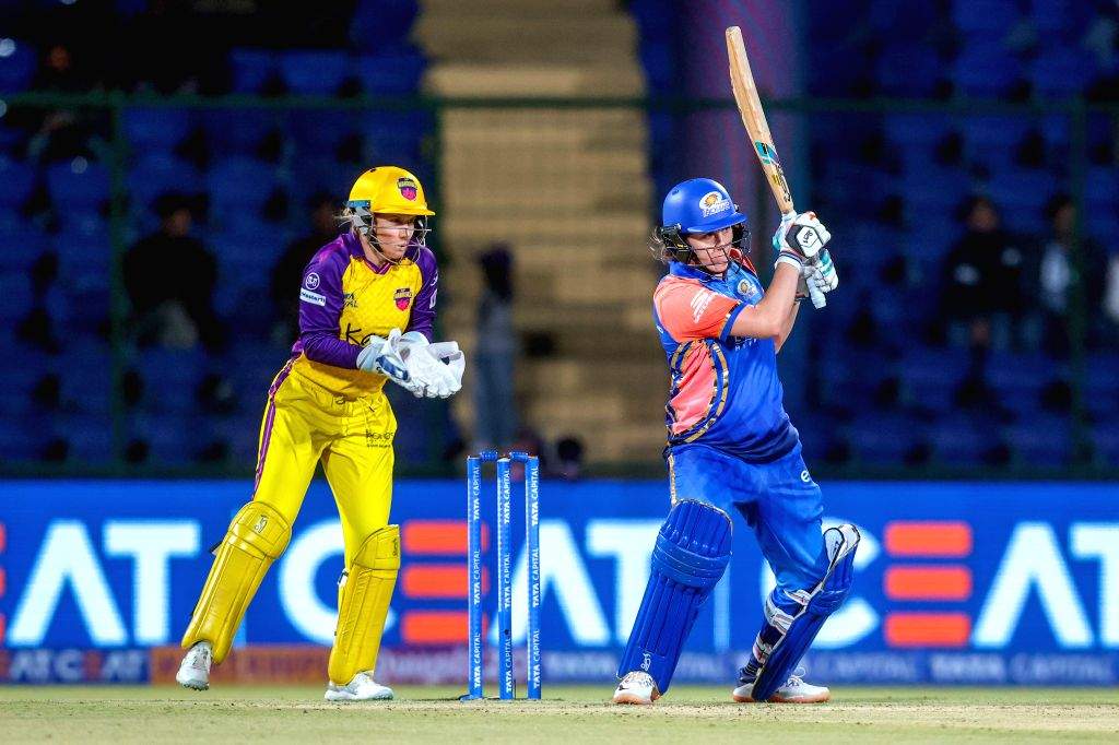 Women's Premier League (WPL) 2024 cricket match between Mumbai Indians ...
