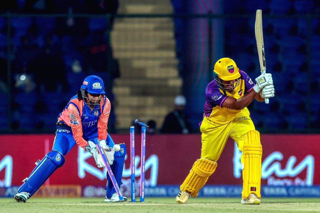 Women's Premier League (WPL) 2024 cricket match between Mumbai Indians ...
