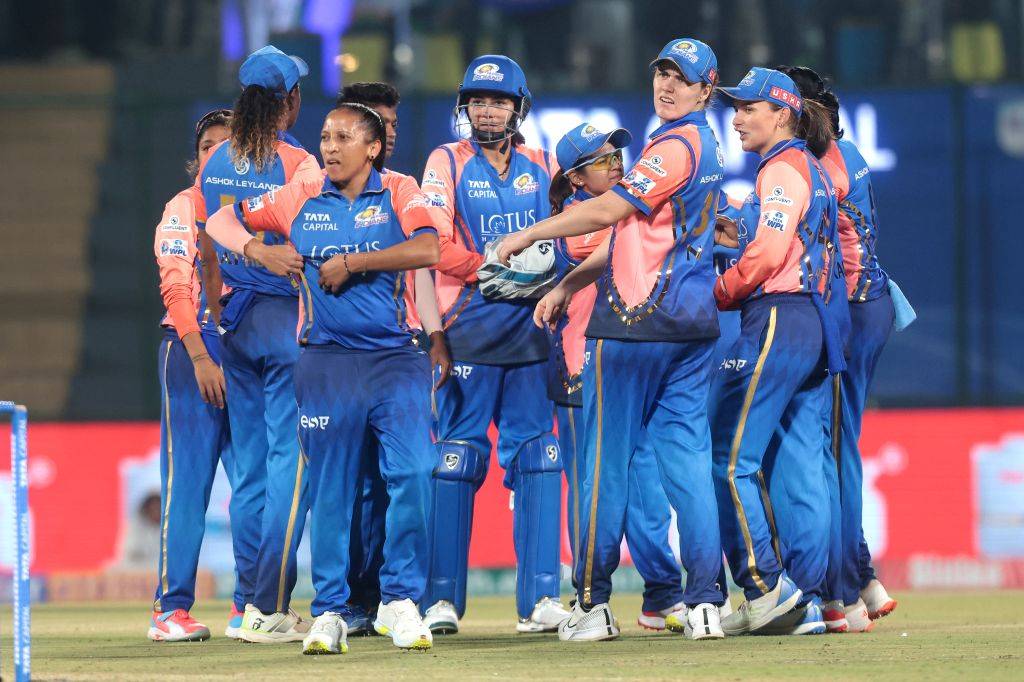 Women's Premier League (WPL) 2024 cricket match between Mumbai Indians ...