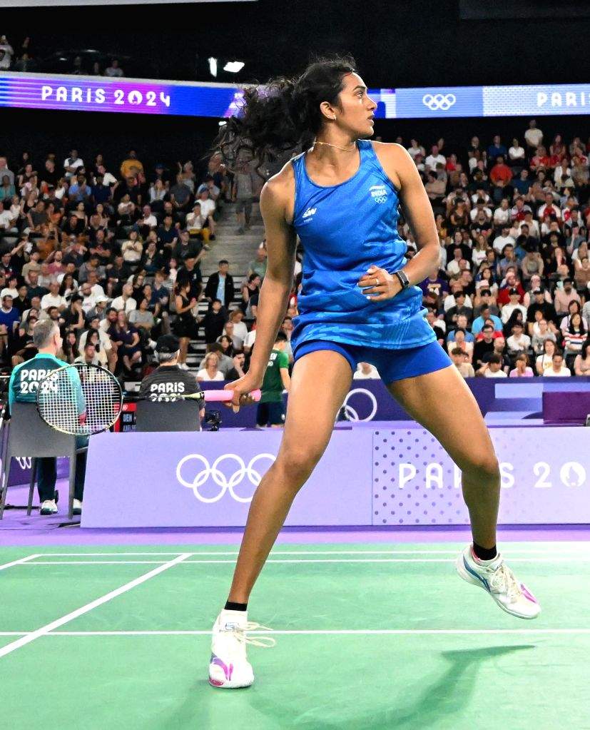 Women's singles badminton group M match during the 2024 Summer Olympics
