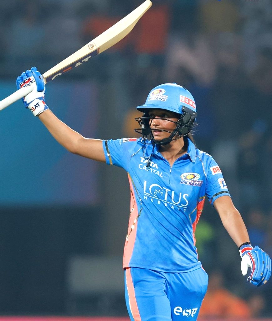 Free photo : WPL 2023: Harmanpreet's 65 powers Mumbai Indians to 207/5 ...