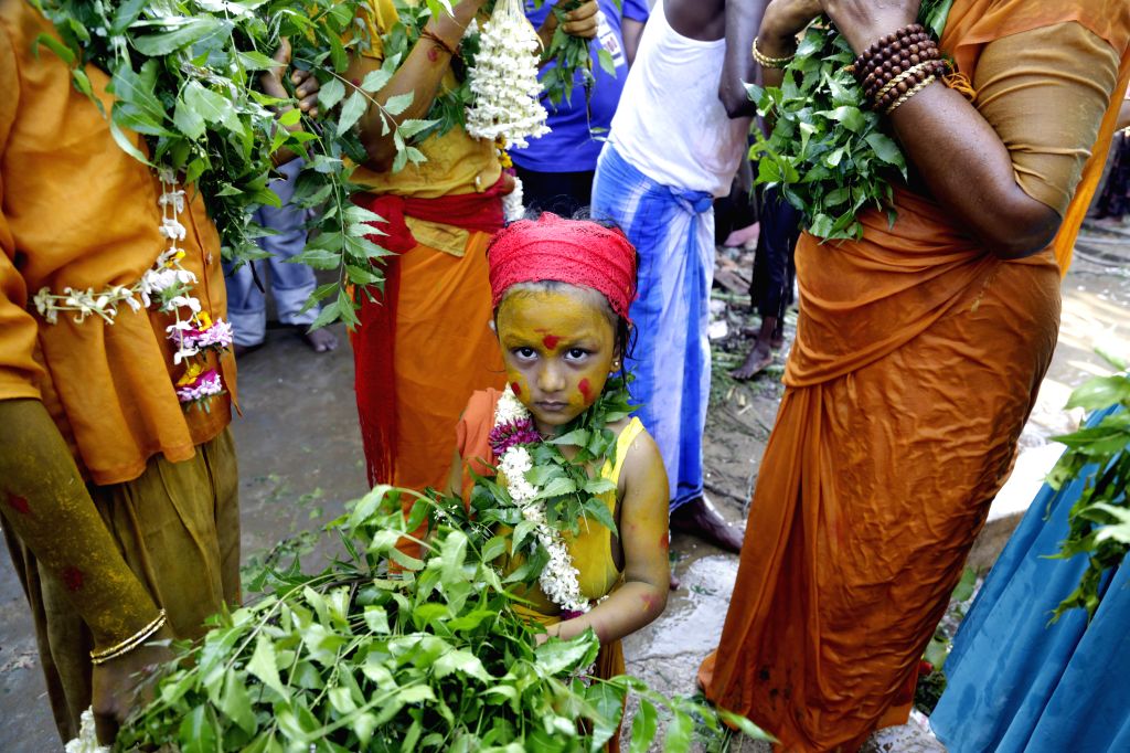 A traditional Hindu festival on the outskirts of Yangon