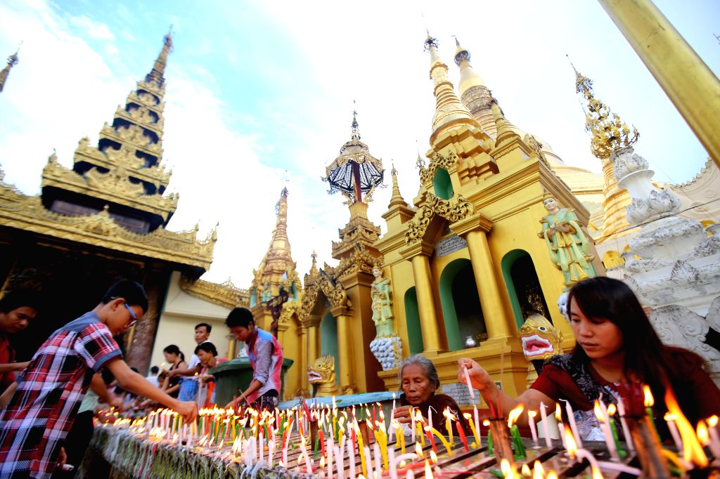 MYANMAR-YANGON-THADINGYUT FESTIVAL