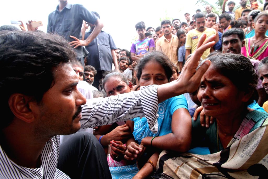 YS Jagan Mohan Reddy during a public rally