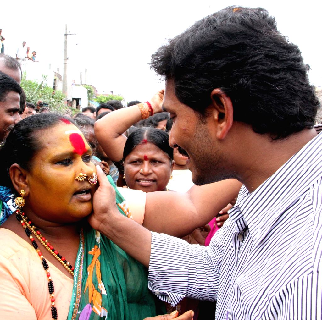 YS Jagan Mohan Reddy during a public rally