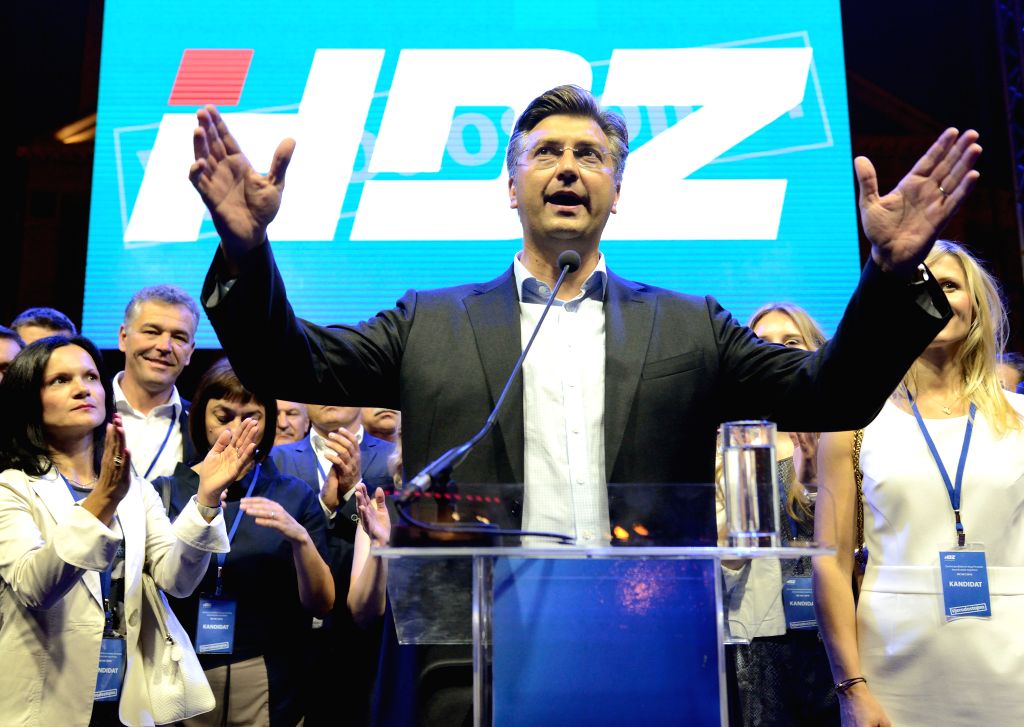 CROATIA-ZAGREB-PARLIAMENTARY ELECTIONS-CAMPAIGN RALLY