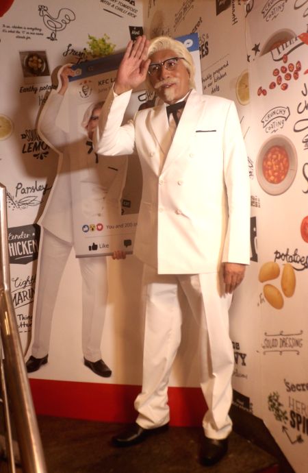 KFC's iconic founder Colonel Sanders in India
