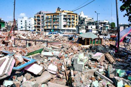 Aftermath of Demolition in Nashir Nagar
