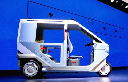 Hyundai E4W Concept on display at the Bharat Mobility Global Expo 2025