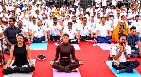 Kishan Reddy Joins Yoga Programme
