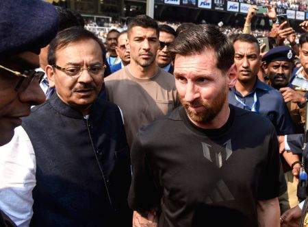 Lionel Messi at Salt Lake Stadium